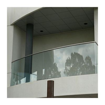 Cina A1 U channel glass balustrade frameless with balustrades handrails stainless steel in vendita