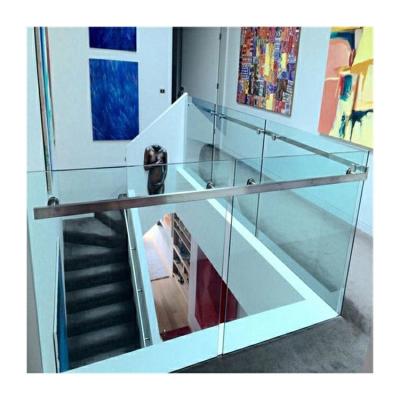 China Frameless Glass Railing Aluminum U Channel Base Balcony Glass 12mm Te koop