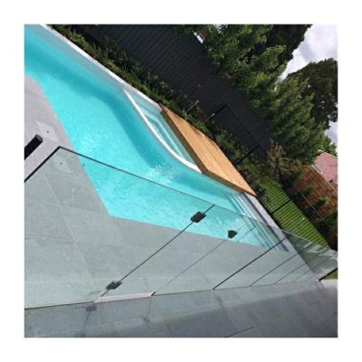 China Aluminum base shoe toughed glass deck railing Te koop