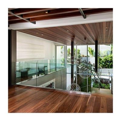 China WilliamArchi Aluminium security u channel balustrades frameless glass railing Te koop