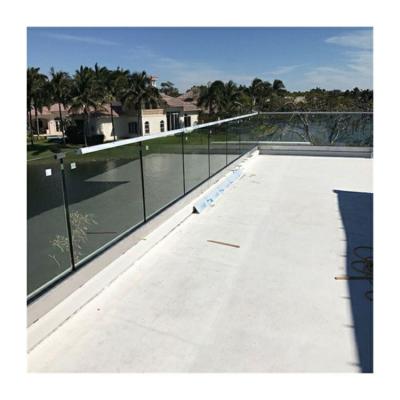 China WilliamArchi terrace WilliamArchi Frameless Railing Balcony U Channel Aluminum Shoe Base Glass Railing Te koop