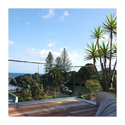 中国 Indoor glass balcony railings balcony glass railing modern balcony railing design Framelsee Handrail 販売のため