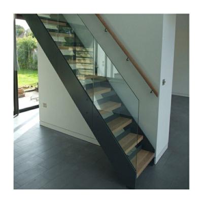 Cina Modern design outdoor U channel glass railings/ invisible channel railing in vendita