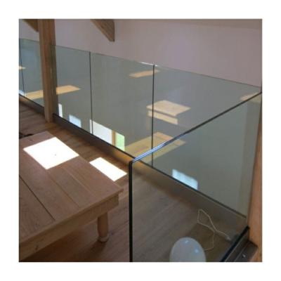 Cina Modern design outdoor U channel glass railings/ invisible channel railing in vendita