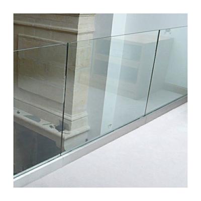 Cina Custom Frameless U Channel Glass Balustrade / Railing with Toughened Glass Panel in vendita