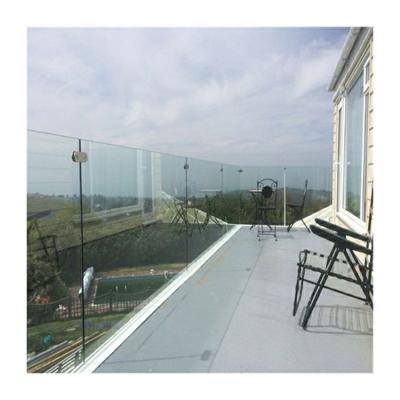 Cina Custom Frameless U Channel Glass Balustrade / Railing with Toughened Glass Panel in vendita