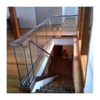 China Small area aluminium profile for glass railing with base cladding for sale