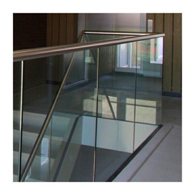 Cina Frameless Tempered Glass Railing with Embedded Aluminum U Base Channel for Balcony in vendita