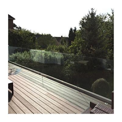 Cina Home U Channel Glass Railing Aluminium Glazing Stainless Steel Cover Balustrade Kit in vendita