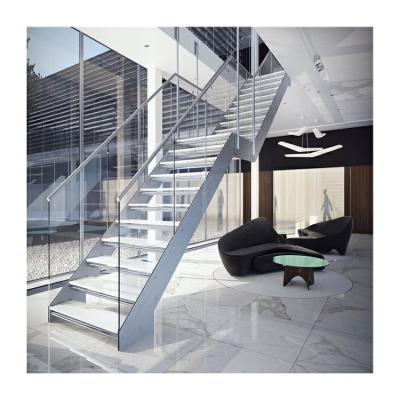 Cina Shoe base fencing structural glass balustrade pvc handrails for stairs in vendita