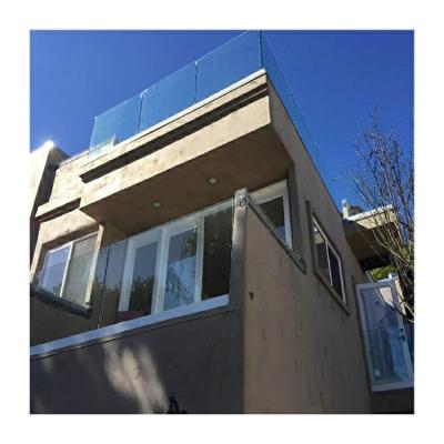 Cina Modern U Channel Glass Railing Stair Banister Fence With Roof WA-RAL1338 in vendita