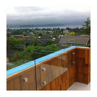 Cina Float glass table standoffs roof standoff parapet railing in vendita