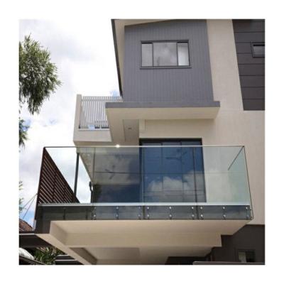 Cina Discount steel glass stand modern railing for balcony standoff in vendita
