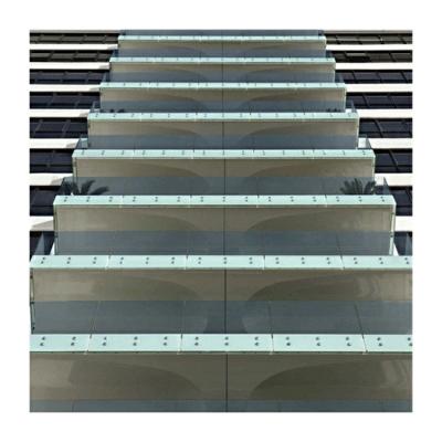 Cina EN2190 standoff pins tempered glass balcony standoff railing in vendita