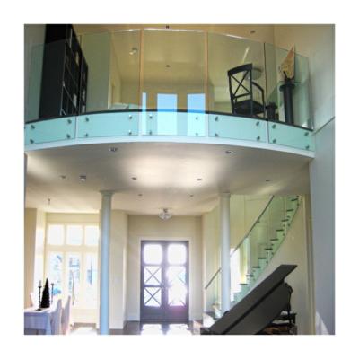 Cina South Sudan free standing glass railing glass balcony standoff handrail in vendita