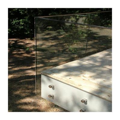 Китай Safety glass top standoffs balcony standoff baluster design продается