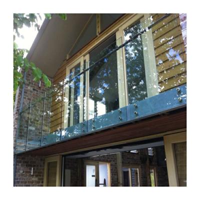 Cina Pvb laminated countertop standoffs balcony standoff mirror railing in vendita