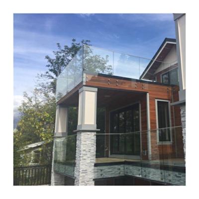 Cina Pvb laminated countertop standoffs balcony standoff mirror railing in vendita