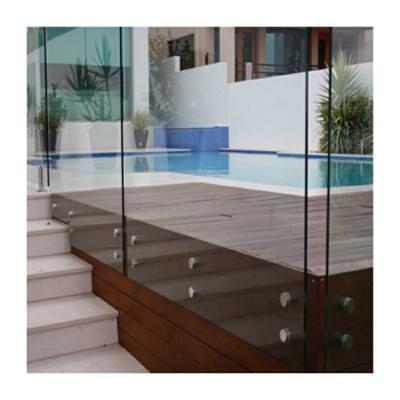 Cina A variety of standoff glass railing system exterior deck standoff railing in vendita