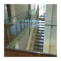 China Stainless steel patch fitting glass railing for sale