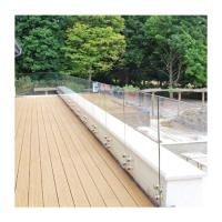 China Adjustable Frameless Glass Railing Balcony Standoff Balustrade Wall Mounted for sale