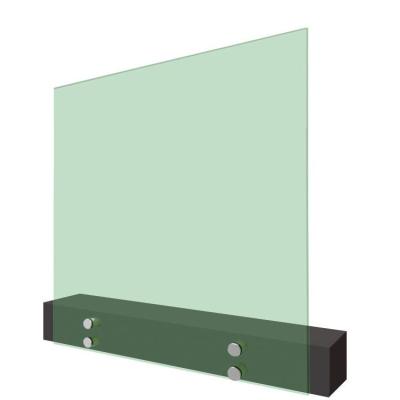Cina WilliamArchi Balcony Standoff Frameless Glass Railing in vendita