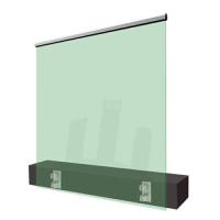 China Railing System Standoff Wall Fixings Glass Railing for sale