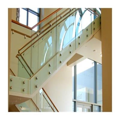 Cina Design Modern Balcony Side Rails Glass Railings Exterior For House in vendita