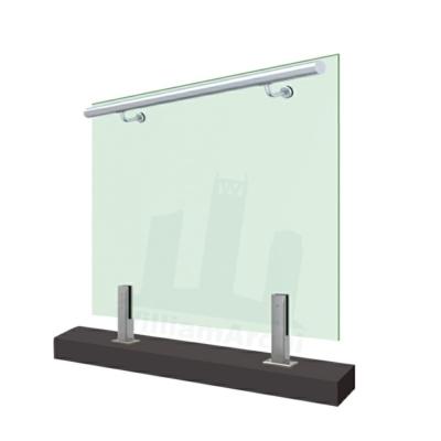 Cina Contemporary roof terrace railings plexiglass deck railing outdoor balcony glass railings in vendita