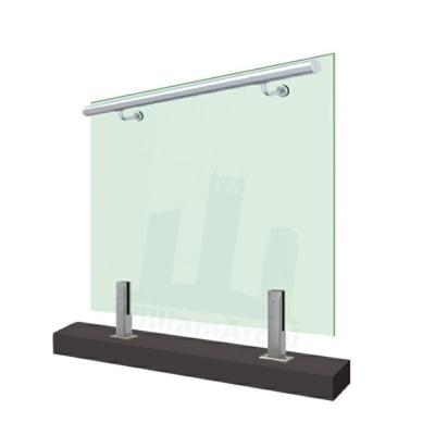 Cina Canada design with frameless glass railing and stainless spigot glass balustrade exterior for villa or resident in vendita