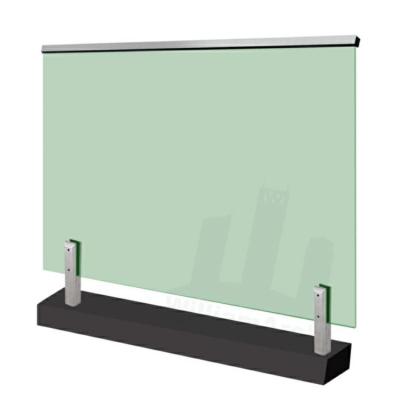 Cina LED light glass fence with stainless steel 316 spigot glass railing system for villa or resident in vendita