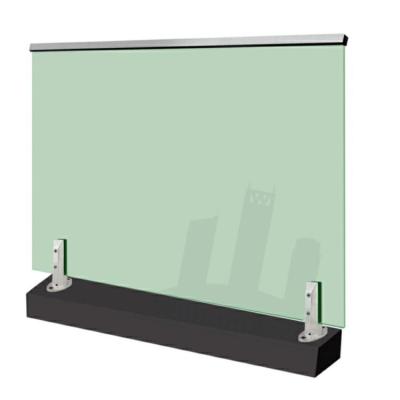 Cina Foshan Manufacturer Stainless Steel 316 Frameless Glass Pool Fence Brushed Square Spigot Railing in vendita