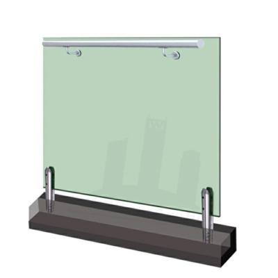 Cina Modern deck railing designs balcony railing frameless pool fence stainless steel balustrade 316 spigot in vendita