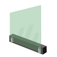 China Frameless glass railing hardware balustrade channel composite pool spigots railing for sale