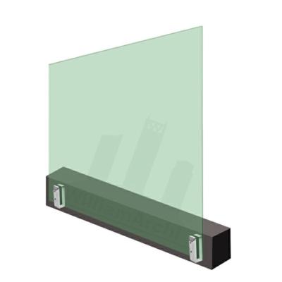 Cina Frameless glass railing hardware balustrade channel composite pool spigots railing in vendita