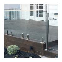 China Frameless glass railing hardware balustrade channel composite pool spigots railing for sale
