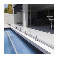 China Frameless glass railing hardware balustrade channel composite pool spigots railing for sale