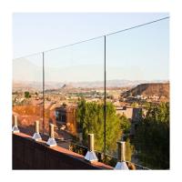 China Frameless glass railing hardware balustrade channel composite pool spigots railing for sale