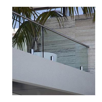Cina Malawi frameless glass balustrade spigots railing clearview spigot glass railing in vendita