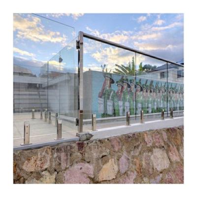 Cina Australia glass balustrade spigots railing topless spigot glass railing in vendita