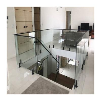 Cina Kyrgyzstan frameless glass balustrade spigots railings for concrete patio in vendita