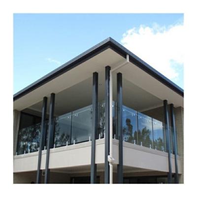 Cina French Polynesia frameless glass spigots toughened spigot glass balcony railings in vendita