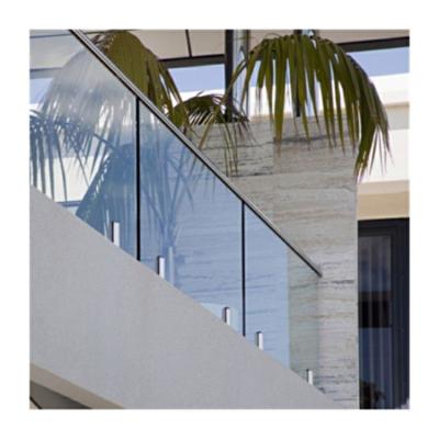 Cina After-sale warranty glass with spigot stair balcony spigot railing in vendita