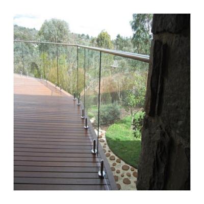 Cina Falkland Islands frameless glass balustrade spigots terrace privacy spigot fence in vendita