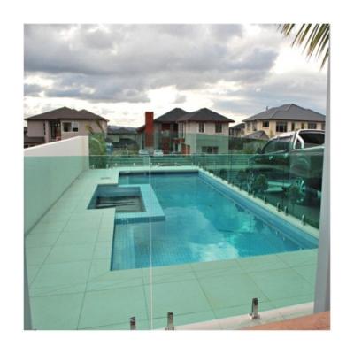 Cina Fashionable spigots glass guardrail frameless pool spigot fencing in vendita