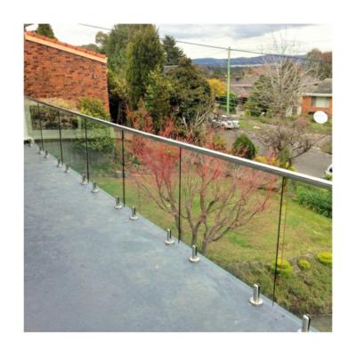 Cina Tajikistan glass spigots railing stainless steel terrace spigot railings in vendita