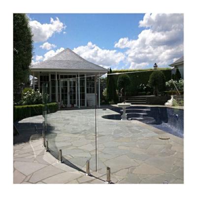 Cina Aruba glass spigot railing spigot glass railing exterior in vendita