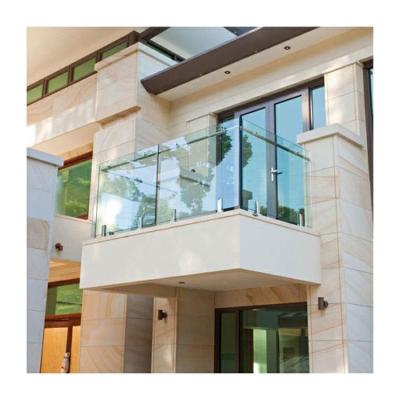 Cina New arrivals frameless glass balustrade spigots railing powder coated balcony spigot railings in vendita