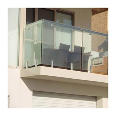 Cina Bolivia 36 inch spigot glass railing balcony guard rail in vendita