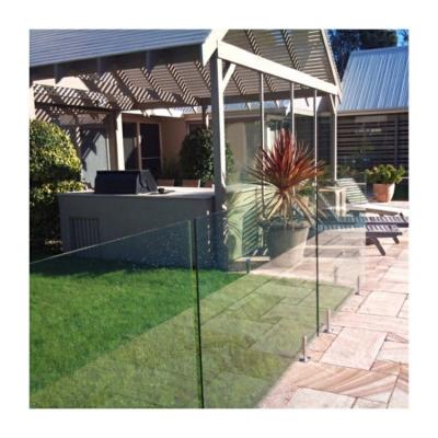 Cina Togo stainless steel glass spigot terrace with spigot glass railing in vendita